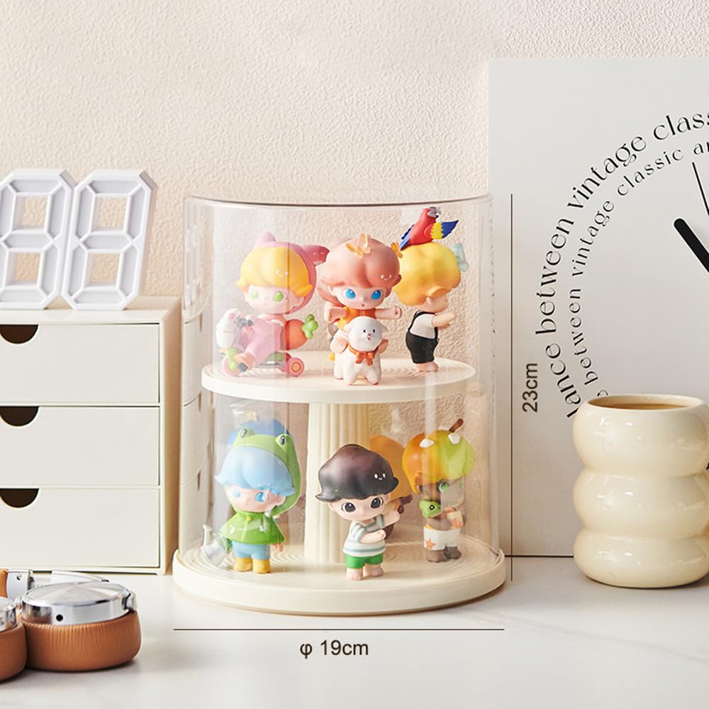AOWIS Transparent Display Box, Stackable Blind Box, Stand for Pop Mart ...