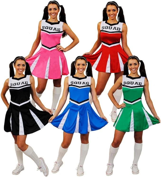 I LOVE FANCY DRESS LTD Cheerleader KOSTÜM VERKLEIDUNG 5 Pompoms ...