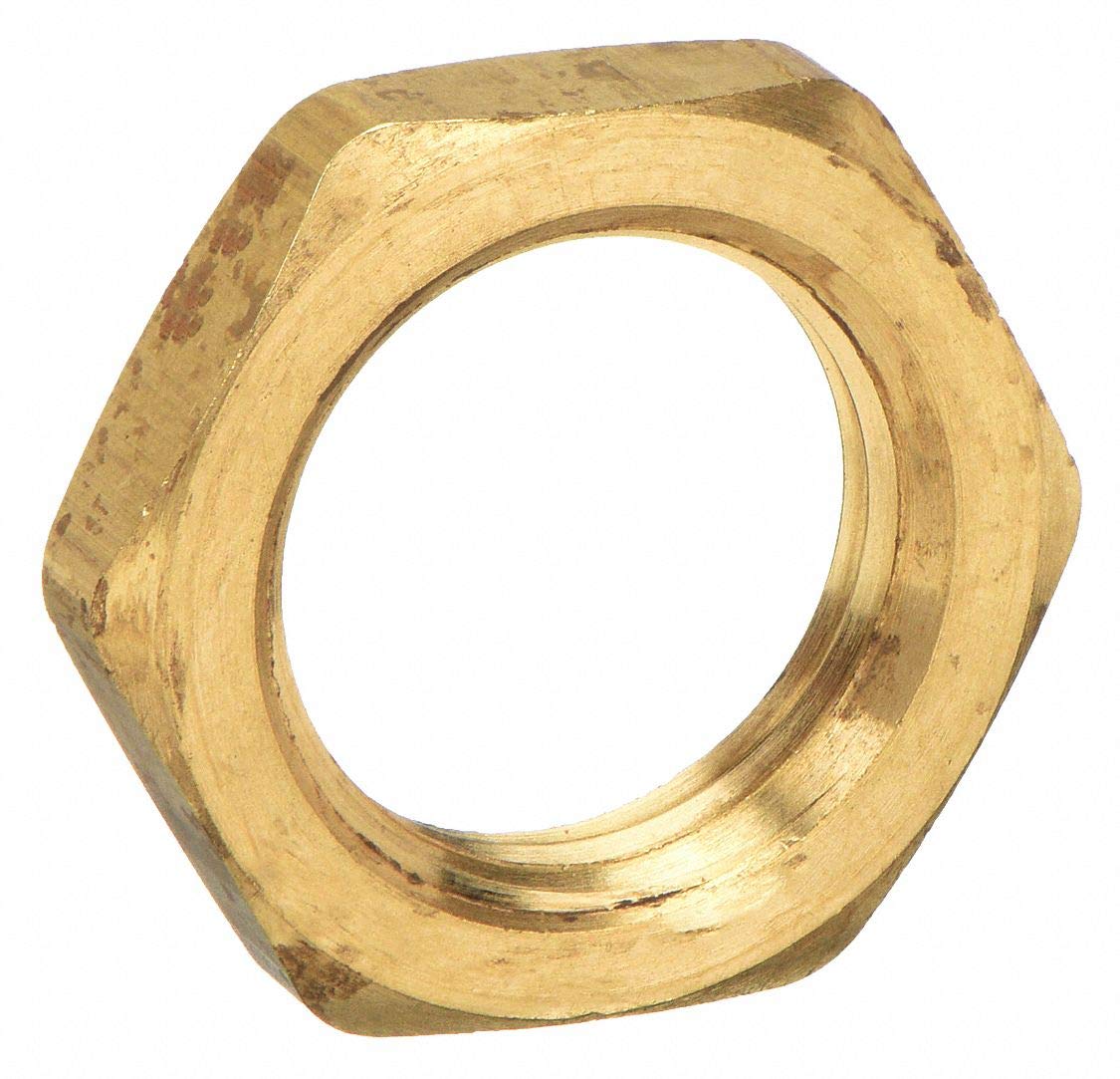Parker Hannifin 210P-6 Brass Pipe Fitting Lock Nut, 3/8 NPSL Pipe ...