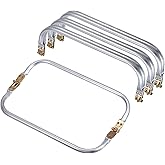 Amazon.com: uxcell Metal Purse Frame 2Pcs, 7.1" Rectangle Lock Frame ...