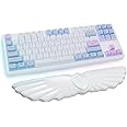 Amazon.com : Angel Wings Cloud Keyboard Wrist Rest, Soft Leather Memory ...