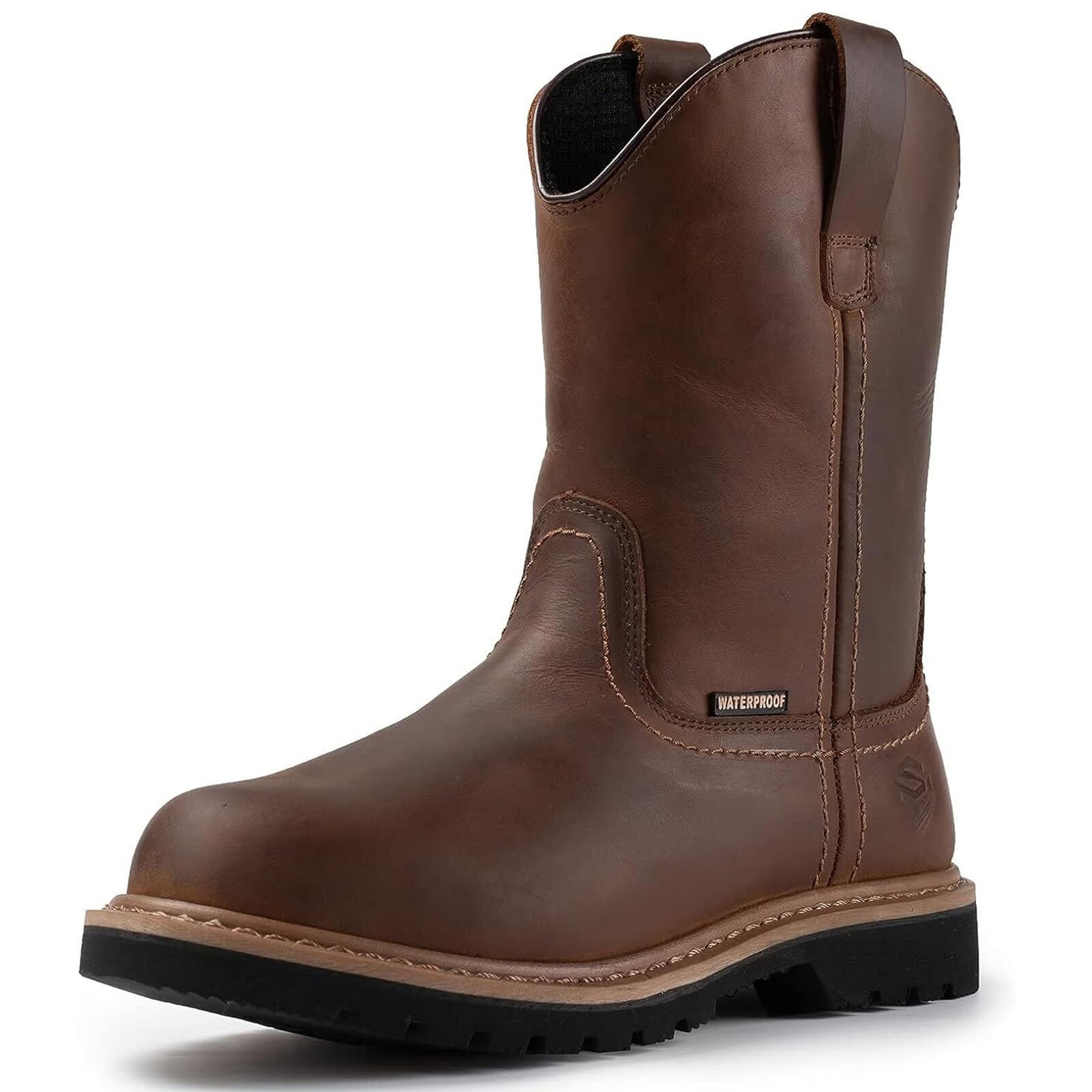 SUREWAY Mens 10 in Soft/Steel Toe Waterproof Wellington Boot,Heavy Duty ...
