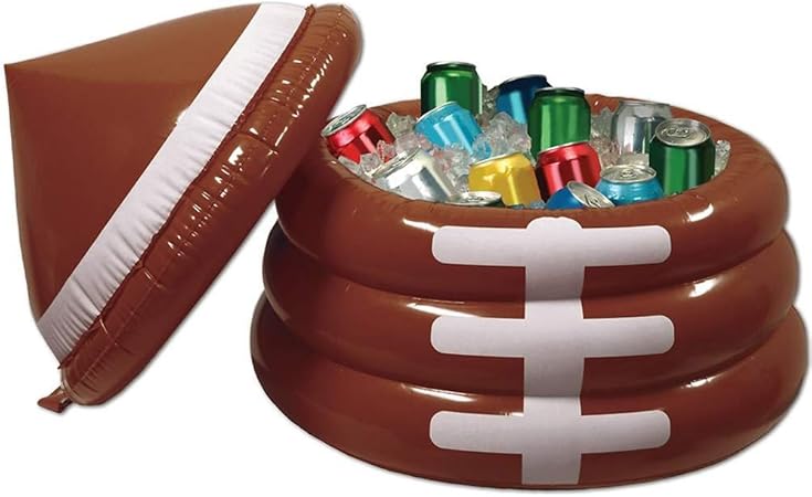 Amazon.com: Inflatable Football Cooler (holds apprx 24 12-Oz cans ...
