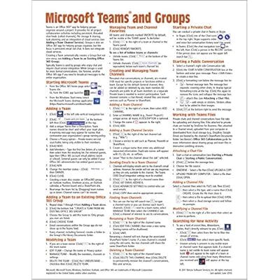 Microsoft Teams & Groups Quick Reference Guide: Philippines | Ubuy