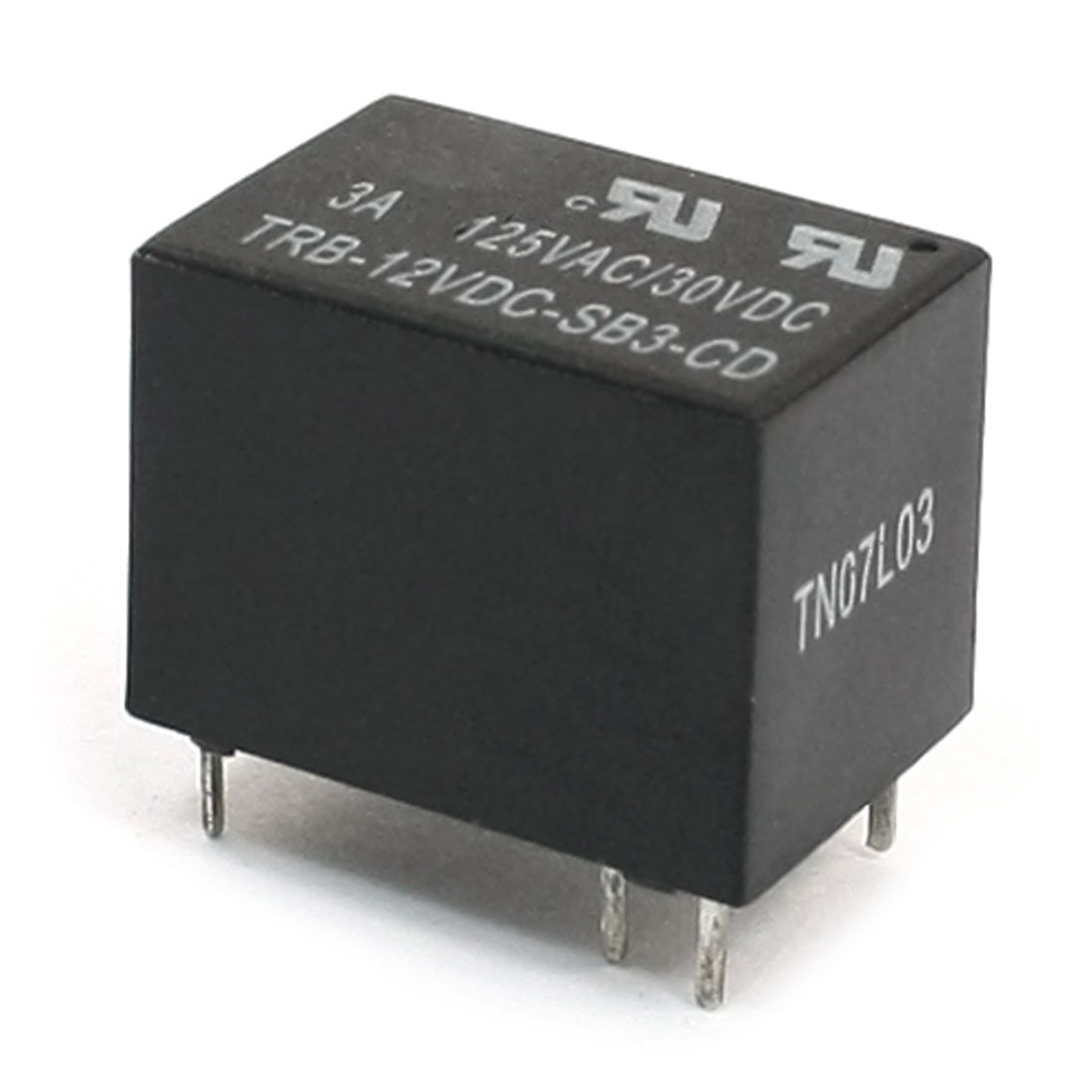 Coil DC 12V 6 Pin Terminal SPDT General Purpose Power Relay Black ...