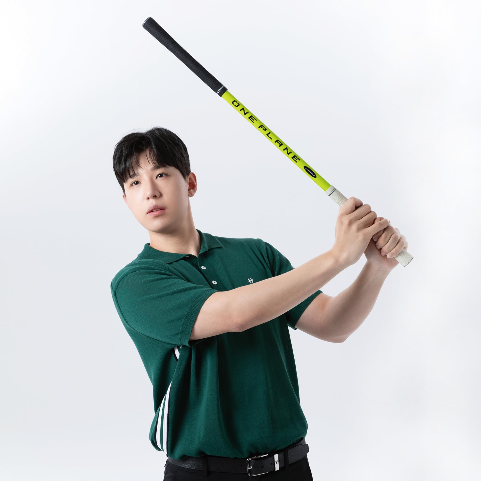 EIGHTEEN H Golf Swing Trainer ONE Plane Heoseok Pro Training Aid ...