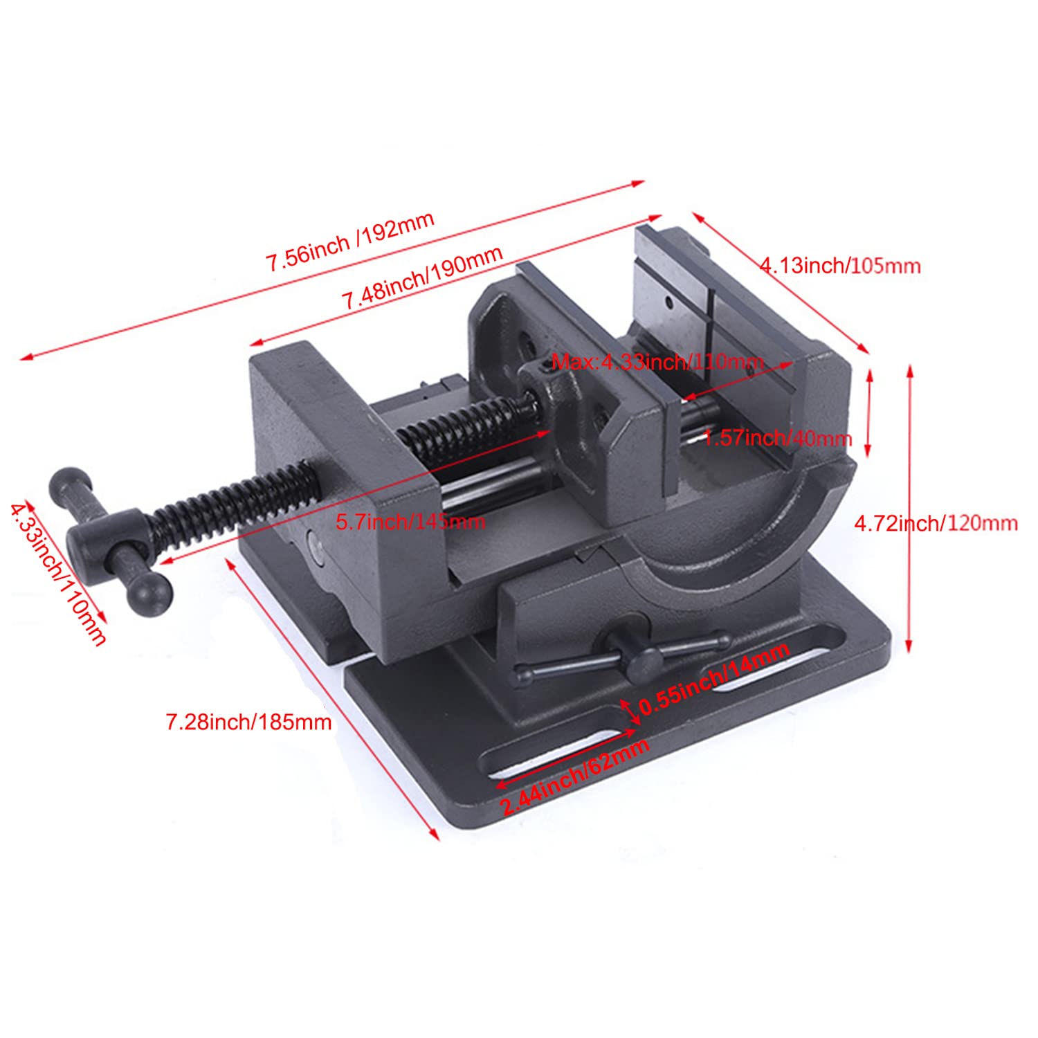 Mua MYOYAY 4 Inch Angle Drill Press Vise Cradle Style Angle Vise Heavy ...