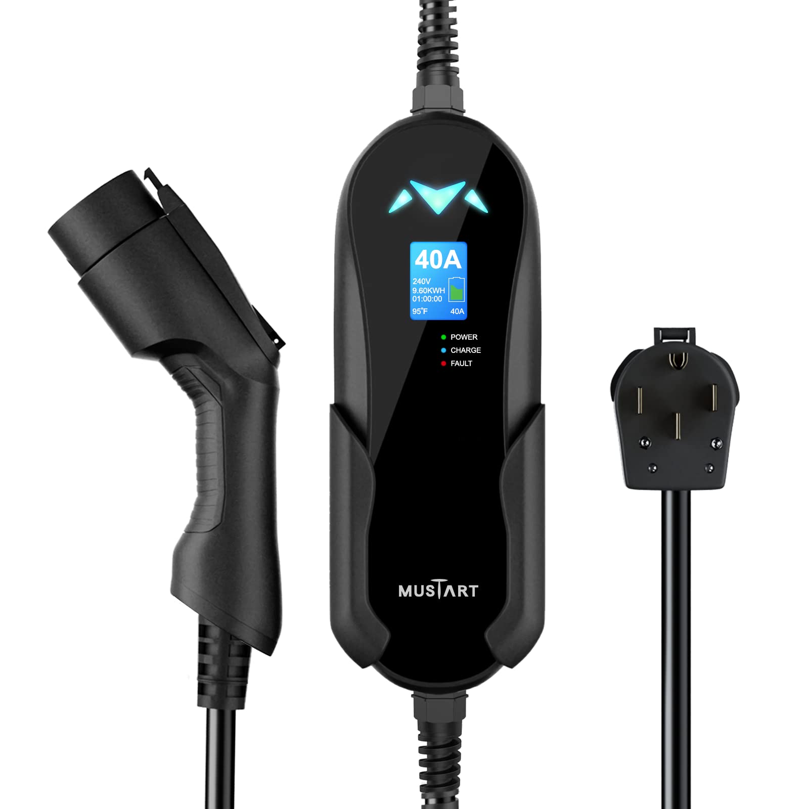 Mua 40 Amp Level 2 Portable EV Charger Charging Cable Station, Electric ...