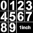 Amazon.com : 1 Inch Number Stencils Plastic Number Stencils Reusable ...