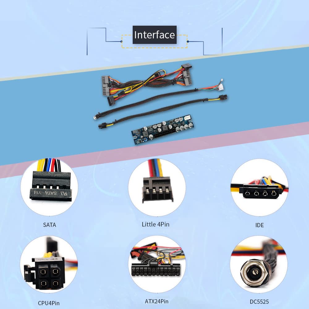 Mua Iesooy 12V 300W DC DC ATX Peak Pico PSU ATX Switch Mining PSU 24pin ...