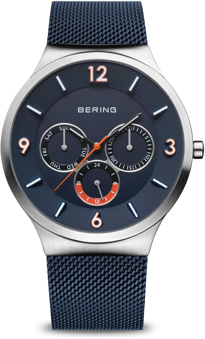 BERING Herren Analog Quarz Classic Collection Armbanduhr mit Edelstahl ...