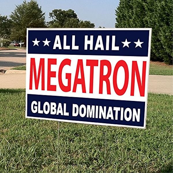 Double Sided Yard Sign with Stakes Sign Back The Badge Banners & Signs ...