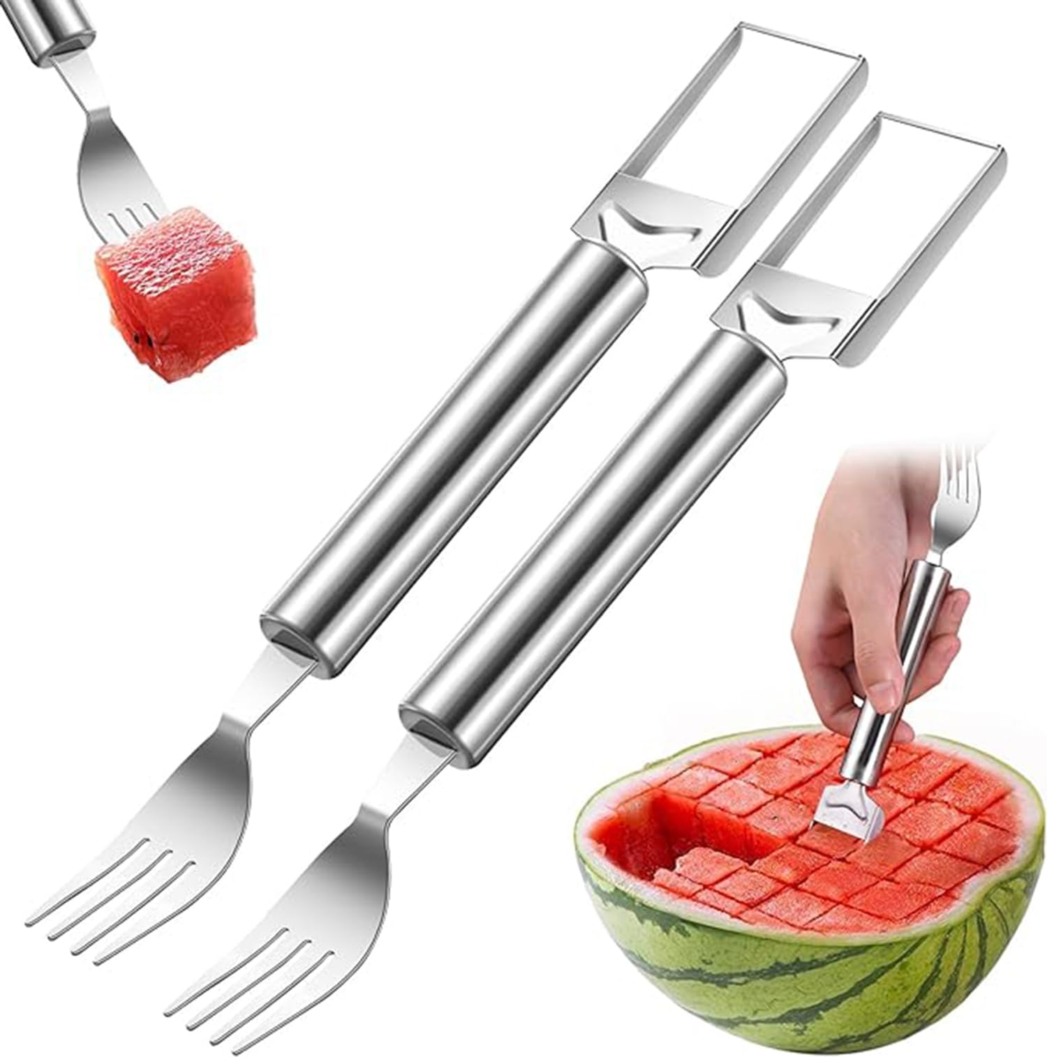 Generic 2-in-1 Stainless Steel Fruit Cutter,2024 New Dual Head ...