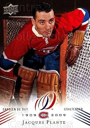 Amazon.com: (CI) Jacques Plante Hockey Card 2008-09 Upper Deck Montreal ...