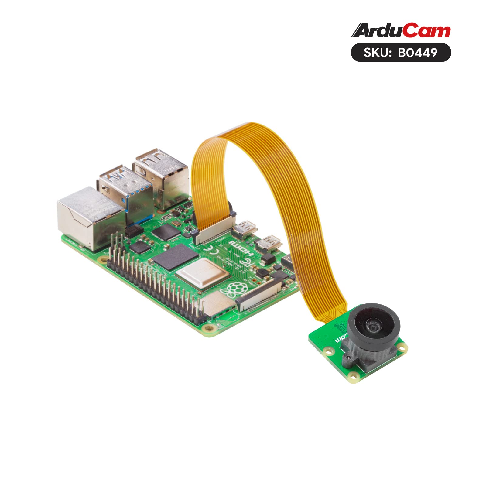 Mua Arducam for Raspberry Pi Camera 16MP IMX519 Camera Module with 140°(D) Wide Angle M12 Lens ...