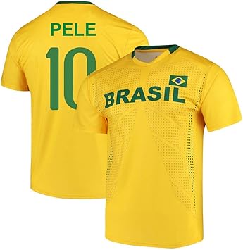 OnTheField Pele Brazil National Team Replica Jersey, Jerseys - Amazon ...