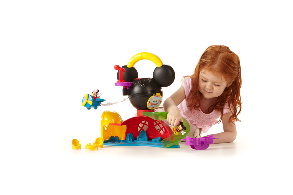 Amazon.com: Fisher-Price Disney Mickey Mouse Fly 'n Slide Clubhouse ...