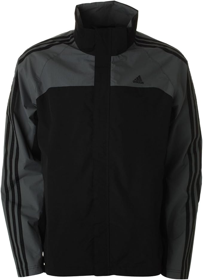 adidas ClimaProof Jacket Mens Black/Lead Large: Amazon.co.uk: Clothing