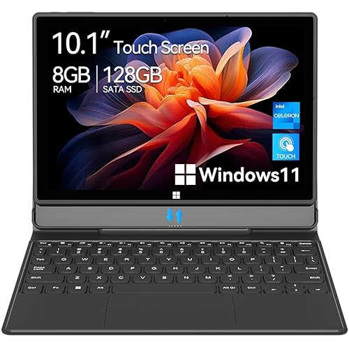 Windows 11 Tablet with Keyboard: 8GB+128GB 10.1inch Tablet with Case ...