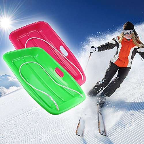 AGPtek Winter Durable Lightning Sled Boat Shape Snow Sled Sledge ...
