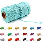 Amazon.com: Macrame Cotton Cord 2mm 109 Yard Cotton Rope Colored Craft ...