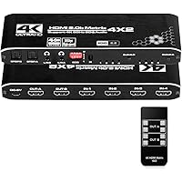 Amazon.com: Enbuer HDMI Matrix Switch 4x4, 4K HDMI Matrix Switcher Splitter 4 in 4 Out Box with ...