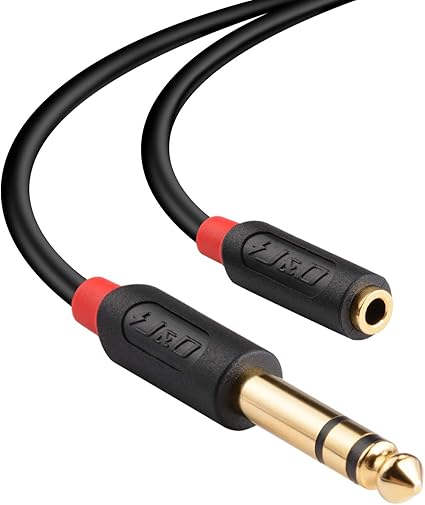 Amazon.com: J&D 3.5 mm to 6.35 mm Cable, Gold-Plated [Audiowave Series ...