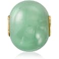 Amazon.com: Ross-Simons Jade Bead Pendant in 14kt Yellow Gold ...
