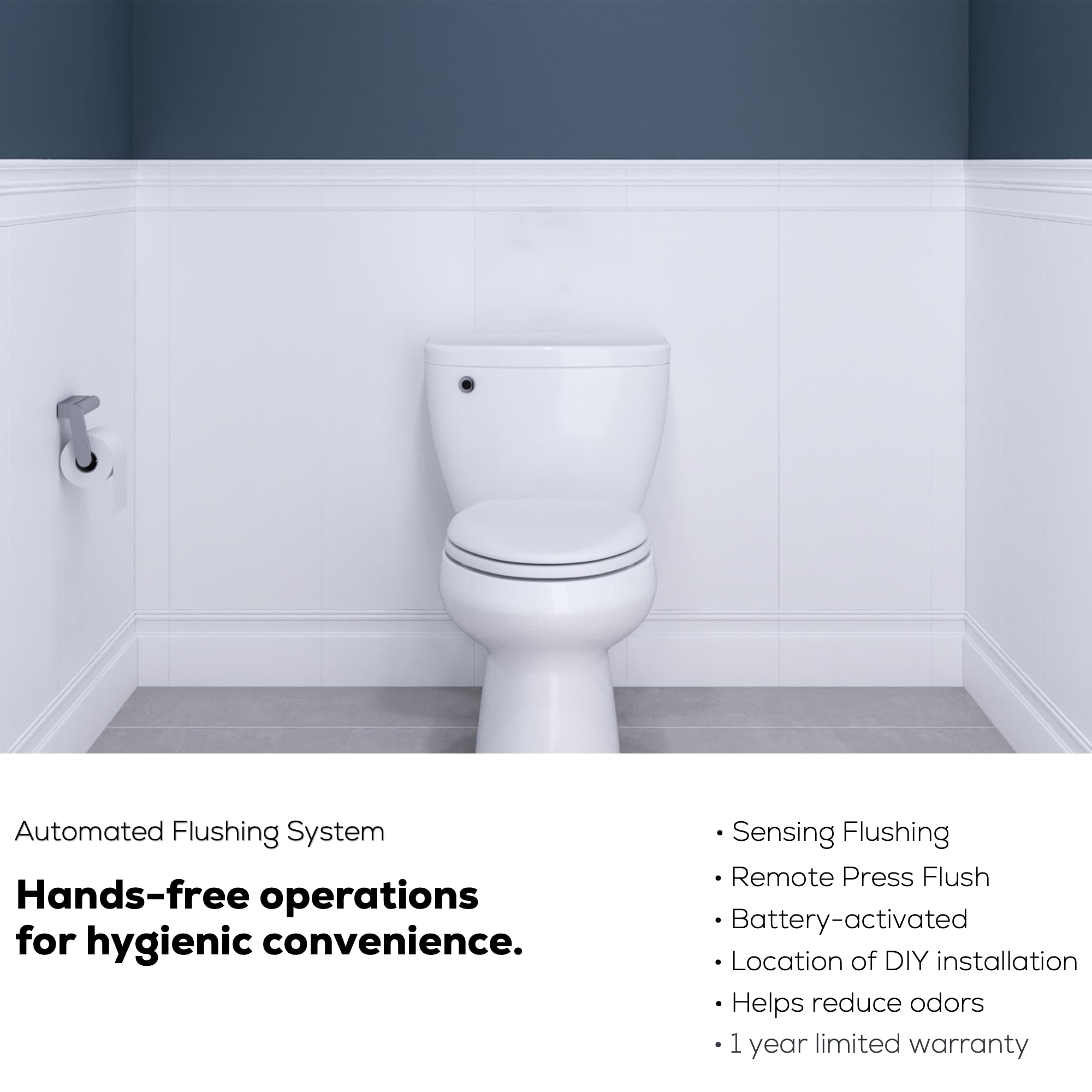 Mua Automatic Touchless Toilet Flush Kit with Sensor Range,Support ...