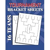 Amazon.com: Tournament Bracket Book: 32 Team Tournament Bracket Sheets ...