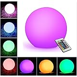 Mr.Go Rechargeable Magic Color LED Globe Light Lamp Orb with Remote ...