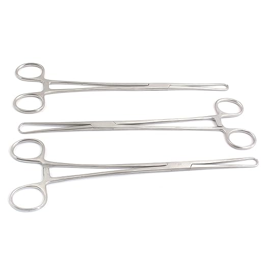 Amazon.com: DDP Set of 3 Assorted Pozzi Tenaculum Forceps 10" Straight ...
