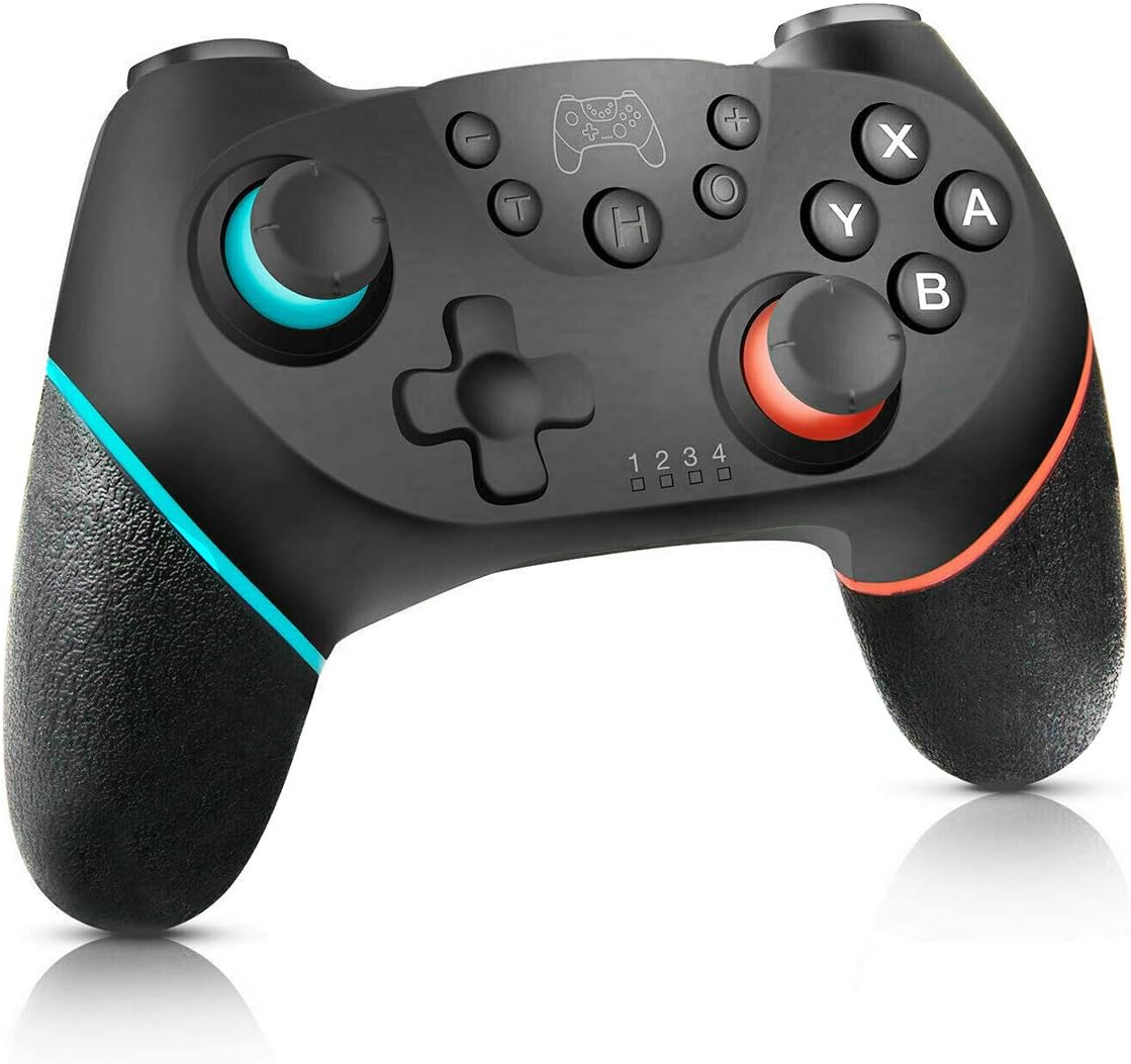 CHEREEKI Wireless Controller for Nintendo Switch, Bluetooth Remote Gamepad with Gyro Axis Dual ...