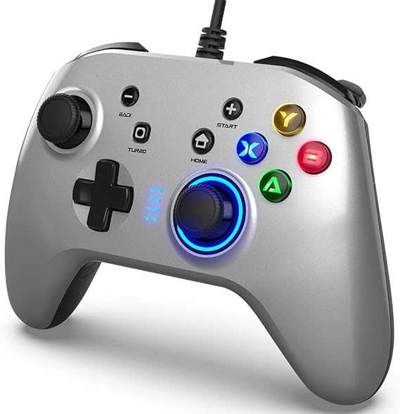 Amazon.com: Wired Gaming Controller, Joystick Gamepad with Dual ...