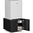 Amazon.com: INMOZATA Fridge Cabinet Large Fridge Stand with Storage ...