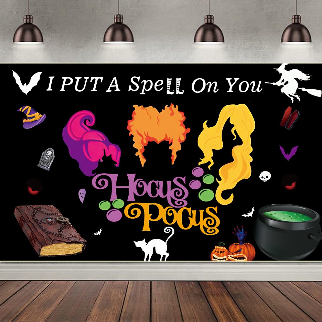Hocus Pocus Decorations Banner, Hocus Pocus Decor Backdrop I Put A ...