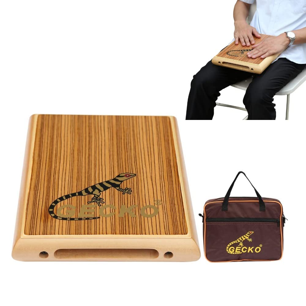 GECKO Travel Cajon Box Drum Wooden Percussion Box Musical Instrument ...