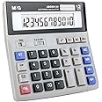 Amazon.com : M&G Desk Calculator 12 Digit Extra Large LCD Display, Dual Solar Power and Battery ...
