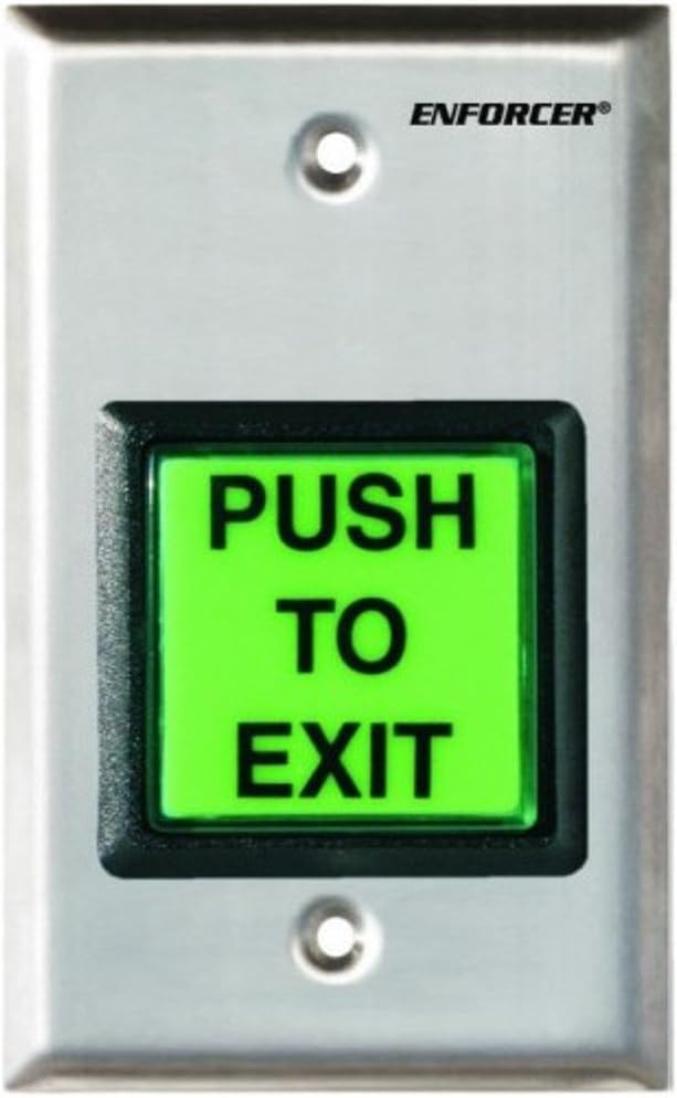 Seco-Larm Enforcer Push-to-Exit Plate, Illuminated: Amazon.ca: Electronics