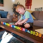 Hape Alphabet Stand Up Kid's Wooden Learning Puzzle, Jigsaw Puzzles ...