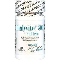 Amazon.com: Dialyvite 800 with Iron - 100 Tabs (Renal Supplement ...