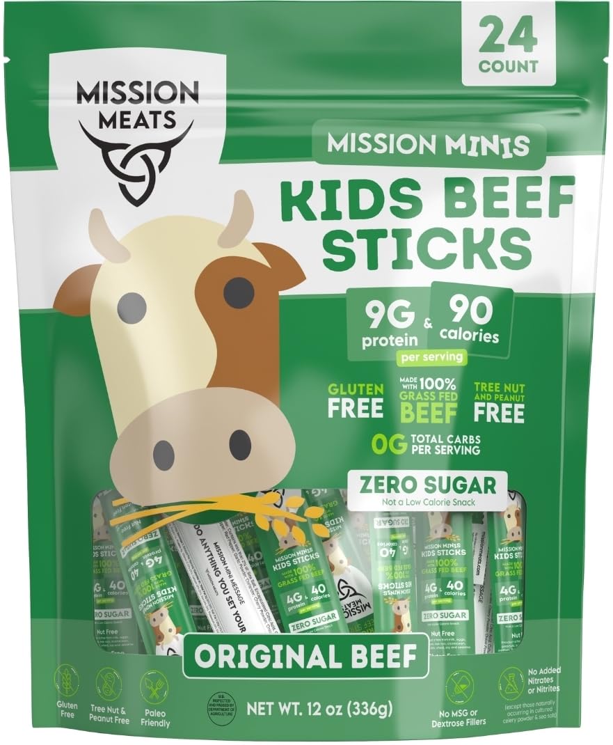 Mua Mission Meats Kids Beef Sticks – 100% Grass Fed & Pasture Raised ...