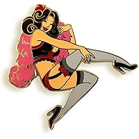 Amazon.com: Pinsanity Burlesque Pin Up Boy Enamel Lapel Pin : Clothing ...