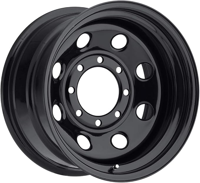 Amazon.com: Pacer 297B SOFT 8 BLACK Black Wheel (15x8"/6x5.5", -12mm ...