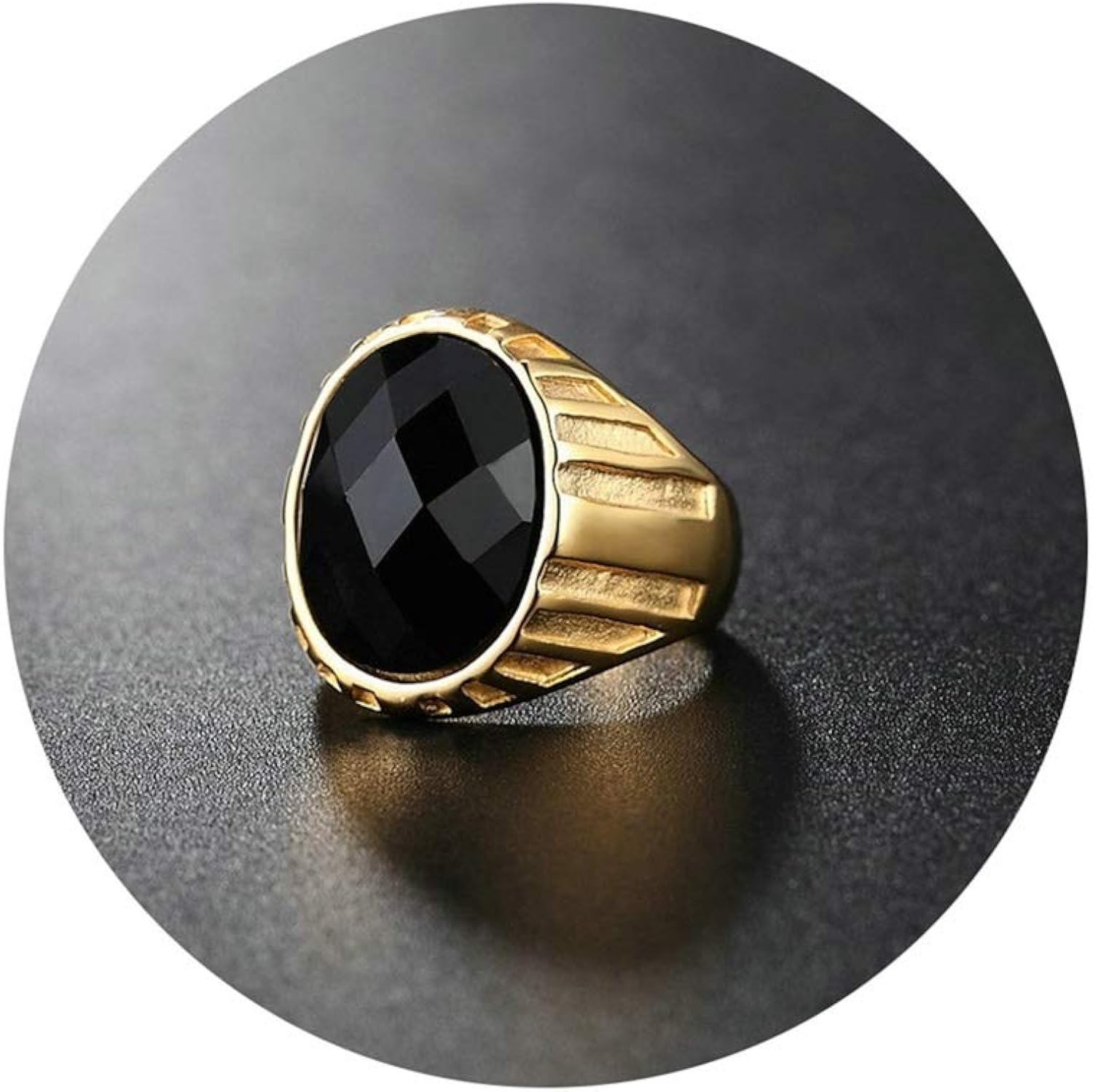 Cinnanal Men's Vintage Ring Index Finger Ring Fashion Jewelry Gift for ...