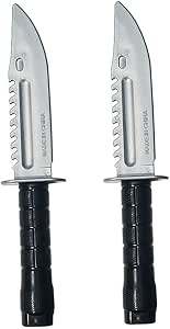 Sunny Hill Pack of 2 Halloween Weapon Plastic Dagger Dark Gray Toy ...