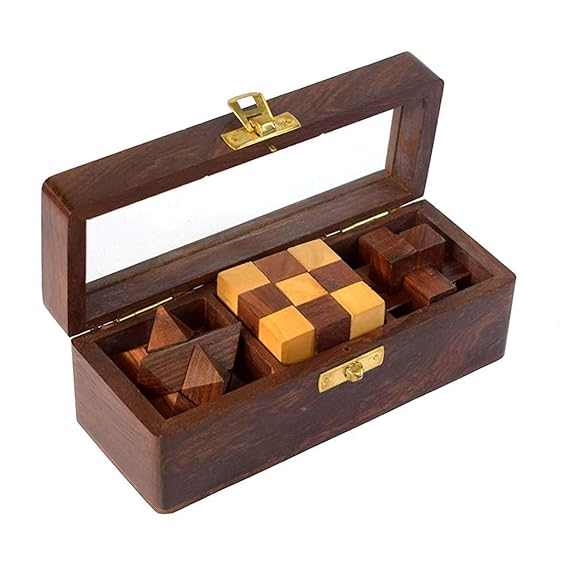 S W Wooden Art Wooden Puzzle Games Set 3D Puzzles W Wooden Art Brain s-w-wooden-art-wooden-puzzle-games-set-3d-puzzles-w-wooden-art-brain