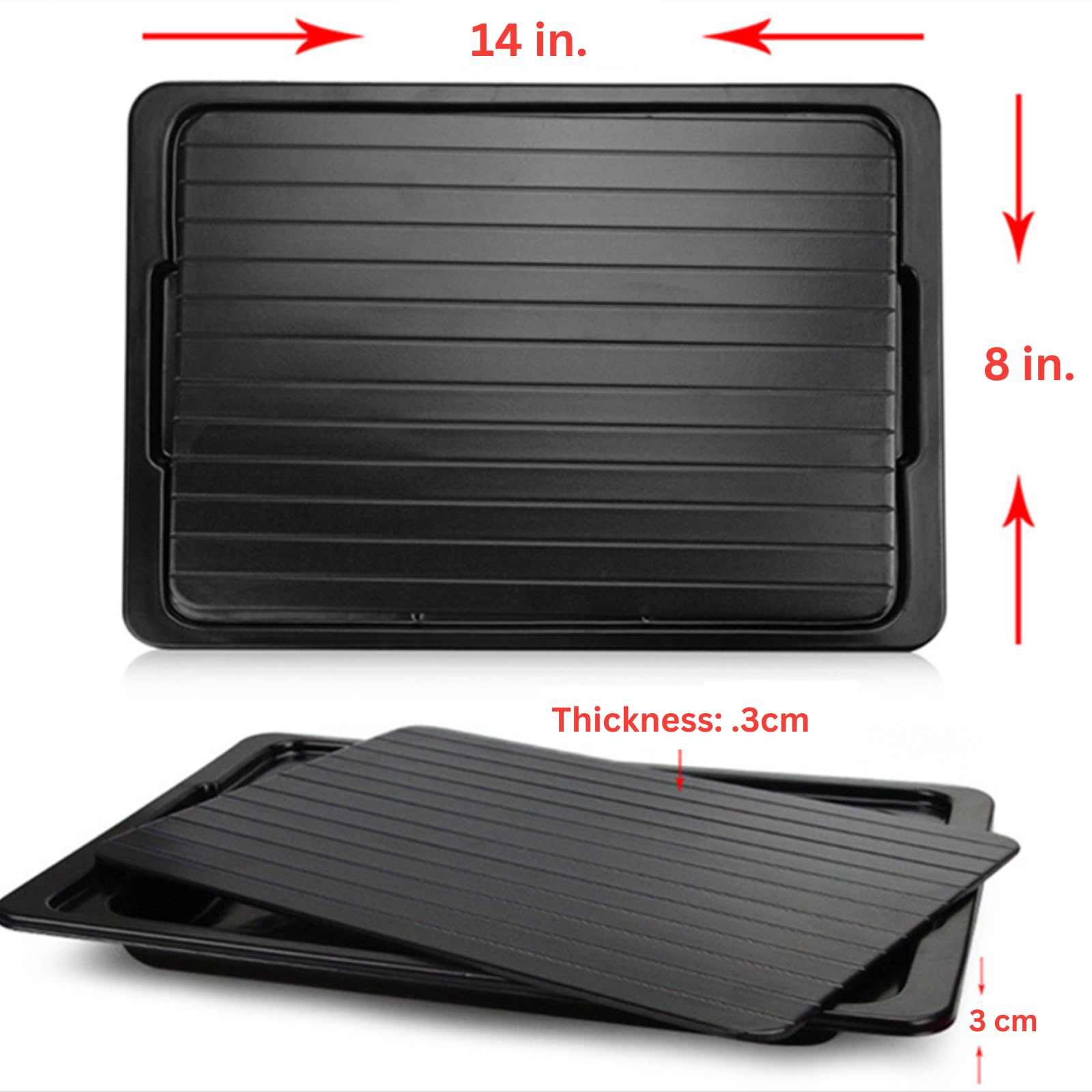 Mua Meat Defrosting Tray for Frozen Meat with Drip Tray- Meat Thawing ...