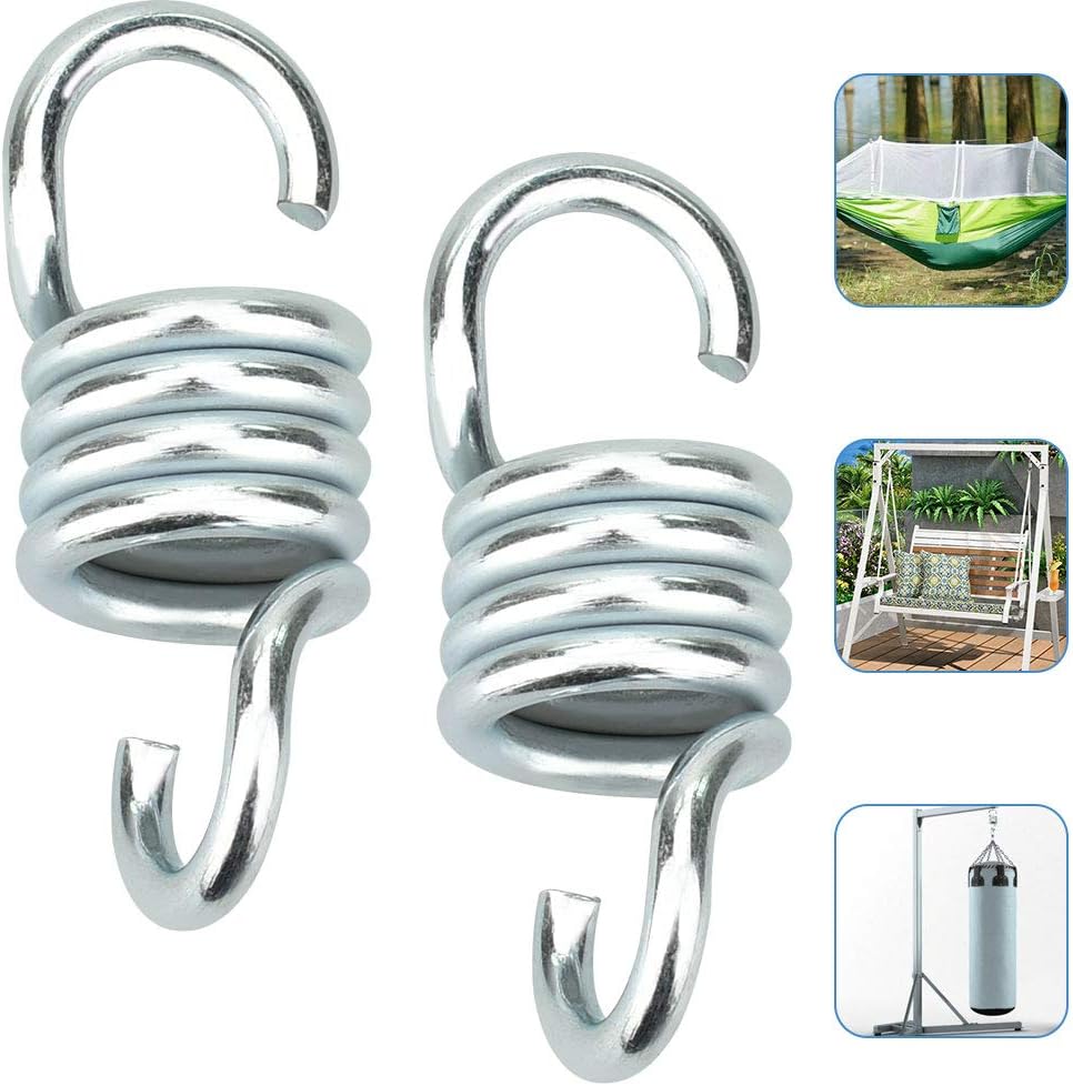BUZIFU Hammock Spring 2 Pieces Hammock Hook Hardened Galvanized Steel ...