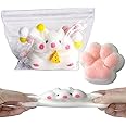 Amazon.com: 2Set Squishies Hamster & Fuzzy Cat Paw Squishies, Pinch ...